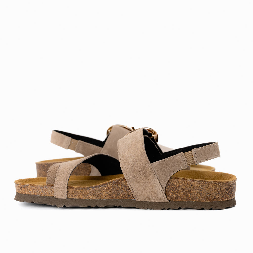 Women's Naot Baltimore Slingback Sandal in Almond Suede – Plaza Shoe Store