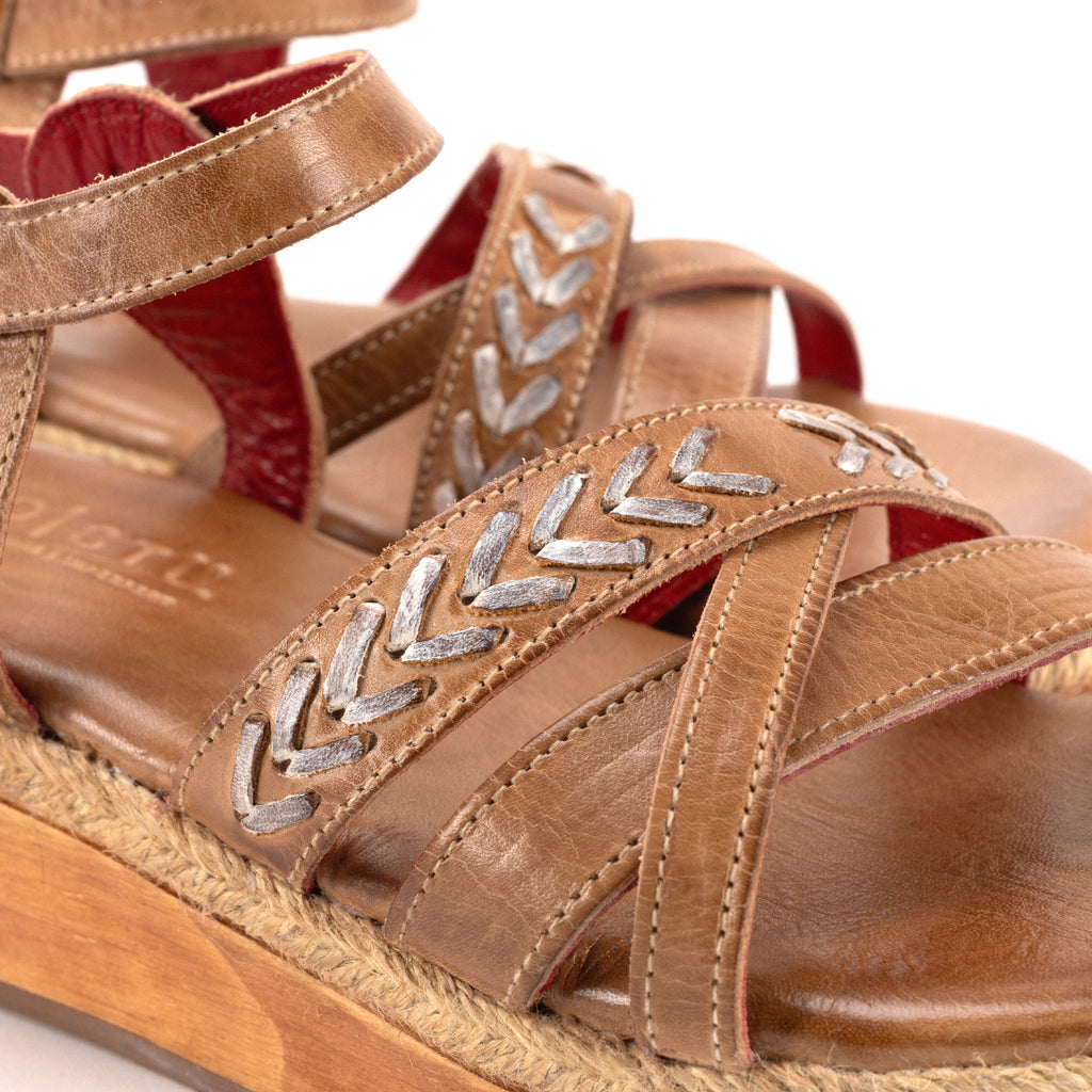WOMEN'S BED|STU NECESSARY - TAN RUSTIC - LEATHER SANDALS – Plaza Shoe Store