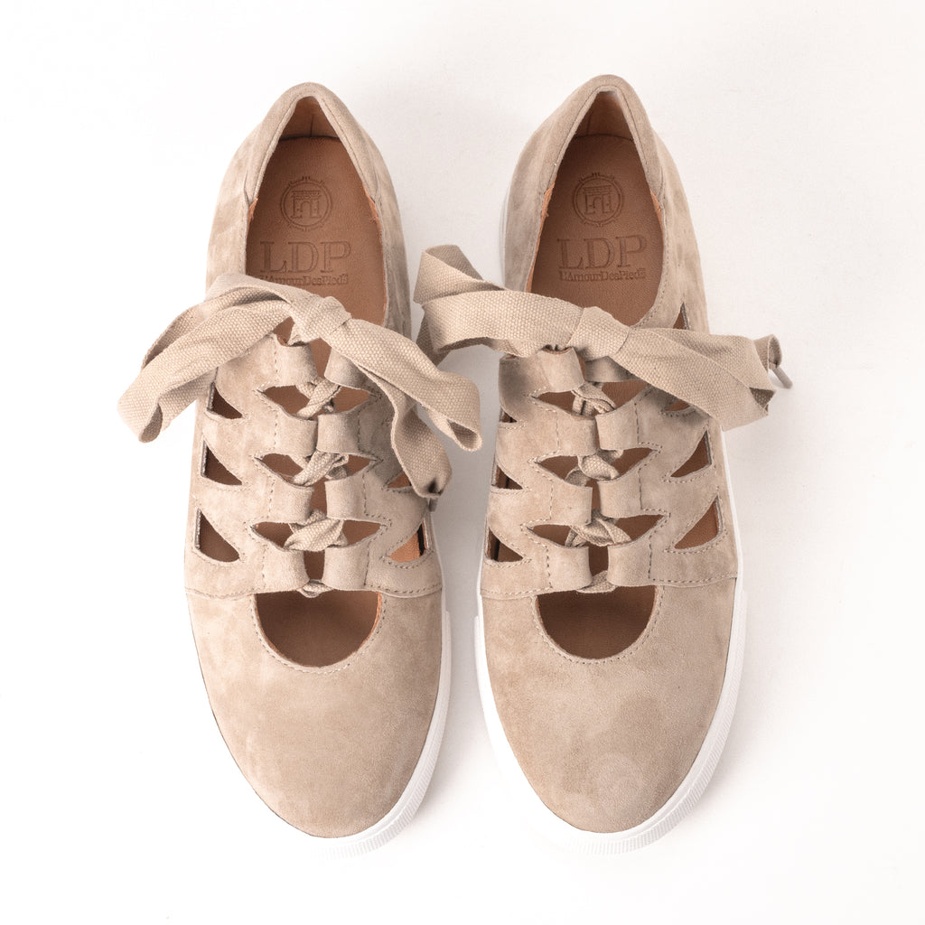 WOMEN'S L’Amour Des Pieds KANAV - TAUPE - LEATHER – Plaza Shoe Store