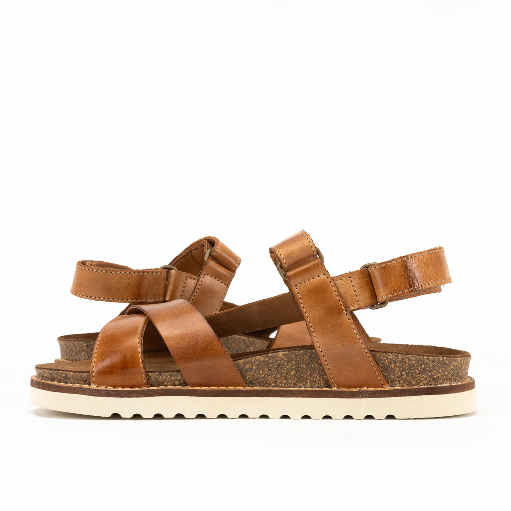TAOS SIDEWAYS - CARAMEL - LEATHER – Plaza Shoe Store