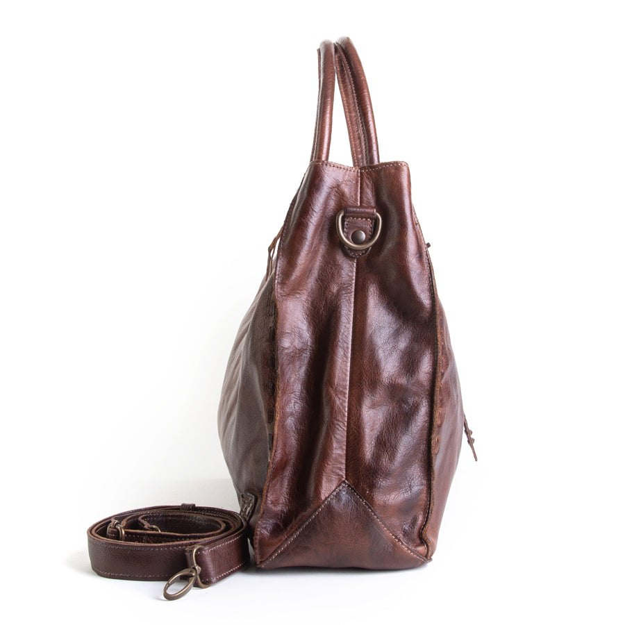 ROCKAWAY BAG - TEAK - LEATHER – Plaza Shoe Store